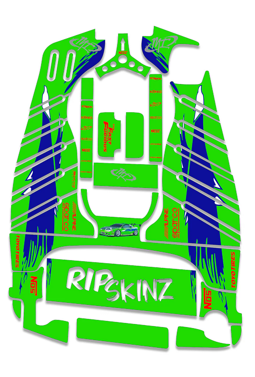 RipSkinz 'F&F Brian' Standard Crazy Cart Livery Kit – TAXI GARAGE