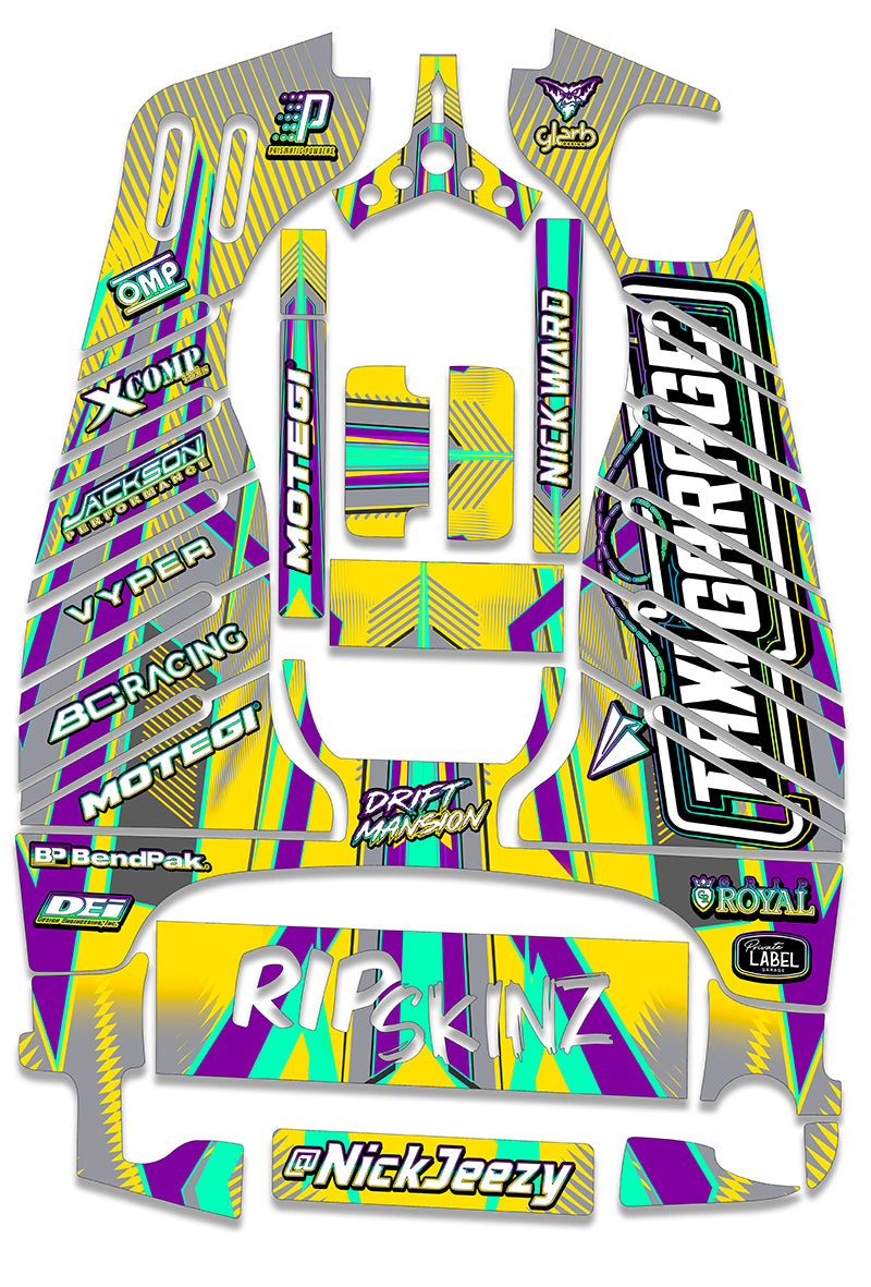 'Nick Jeezy Signature Model' RipSkinz Standard Crazy Cart Livery Kit ...
