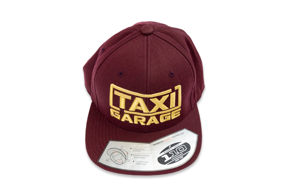 TAXI GARAGE Maroon Snap Back Hat