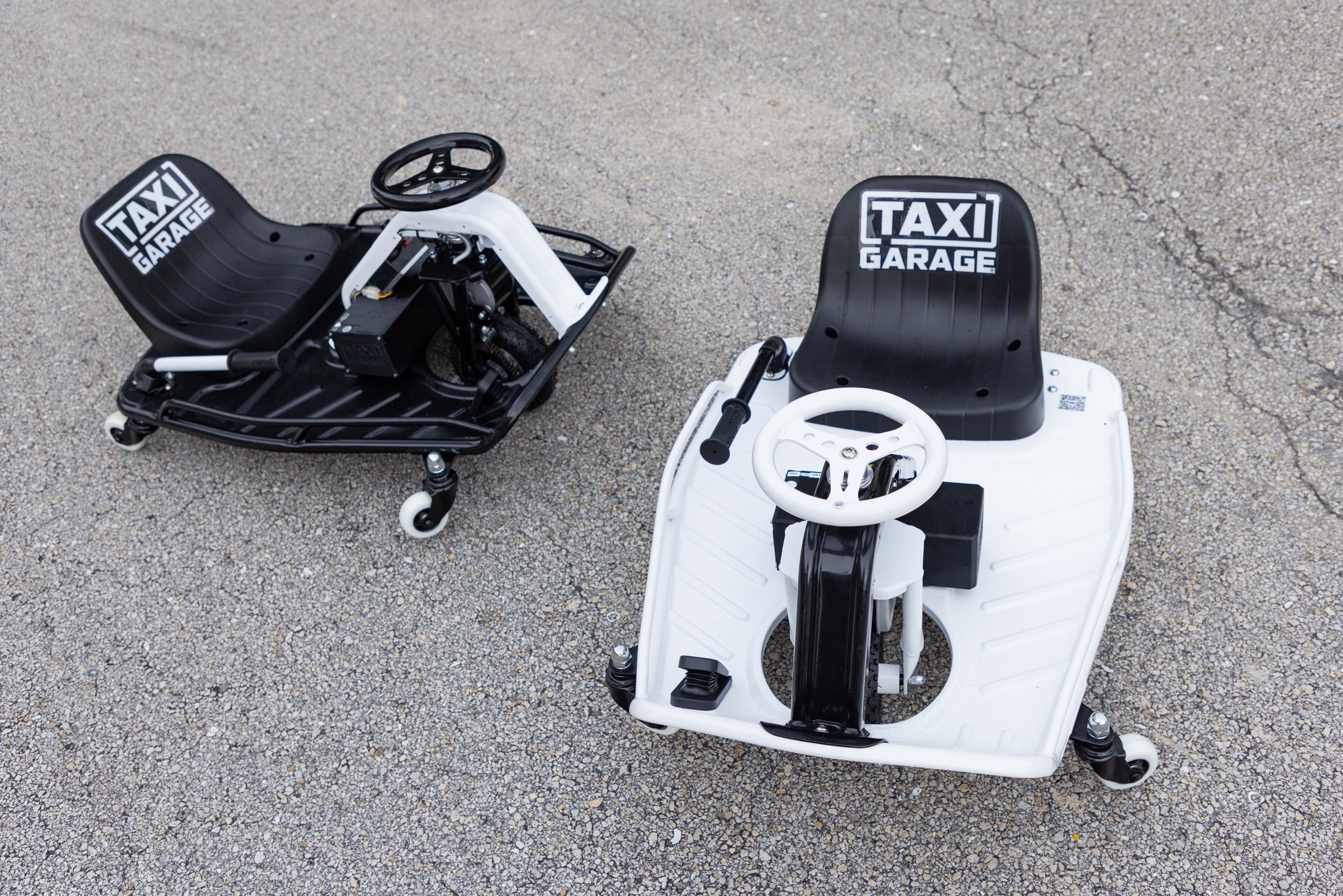 Stage 1 PAIR of TWO Taxi Garage Crazy Carts INVENTORY – TAXI GARAGE