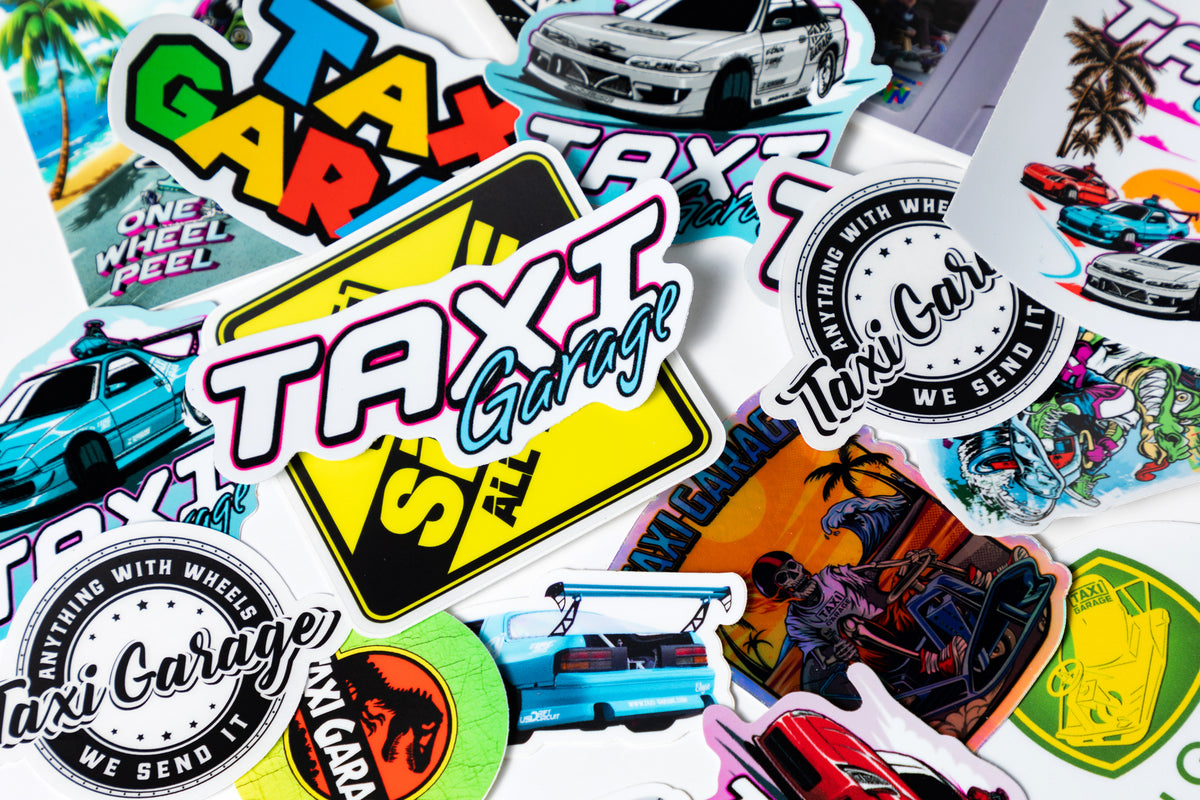 TAXI GARAGE mystery sticker pack